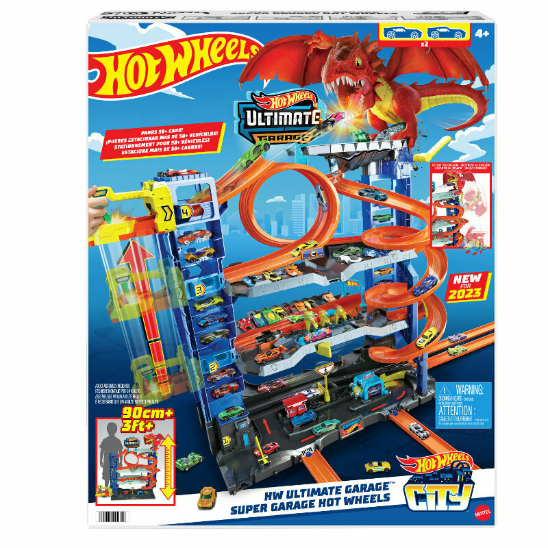 Hot Wheels City Mega Garaż, Atak smoka, Mattel - Świat Zabawek